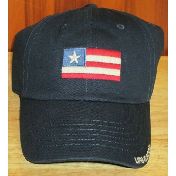 Life Is Good | Accessories | Nwt Life Is Good Embroidered Flag Mens ...
